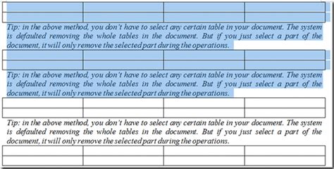 Quickly Remove Or Delete All Tables With One Click In Word