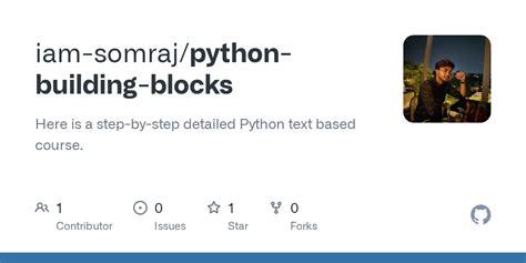 Github Iam Somrajpython Building Blocks Here Is A Step By Step