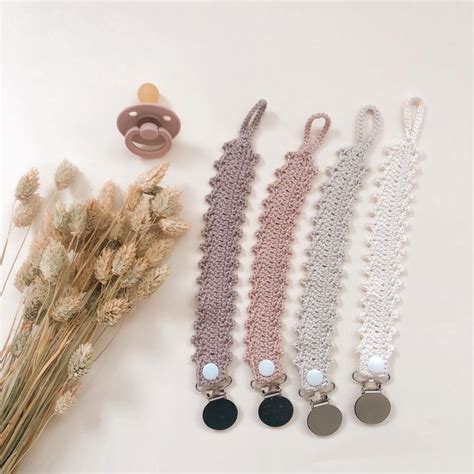 Attache Tétine Au Crochet Pour Bébé Idée Cadeau Naissance Attache