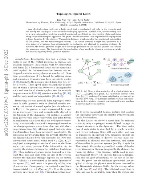 PDF Topological Speed Limit