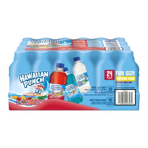 Hawaiian Punch Fun Size Juice Drinks Variety Pack 10 Fl Oz 24