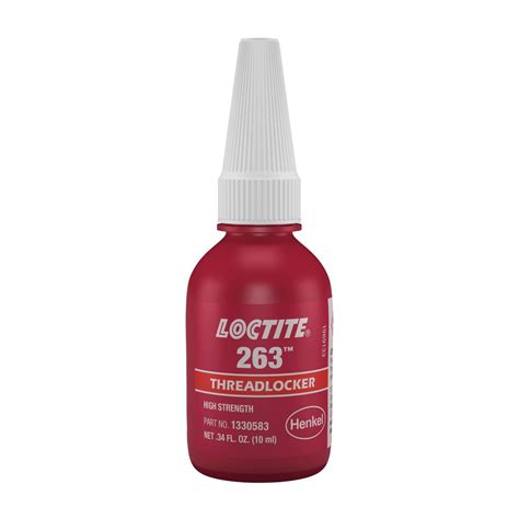 Loctite® 263 Red Dual Cure Acrylic Dimethacrylate Ester Fluorescent Jrv