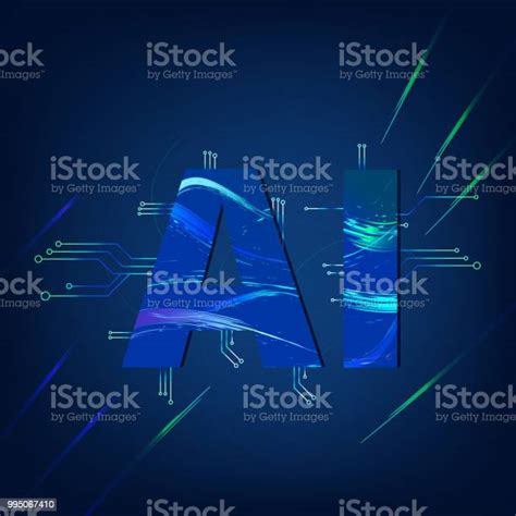 인공 지능입니다 Ai 편지입니다 벡터 일러스트입니다 인공지능에 대한 스톡 벡터 아트 및 기타 이미지 인공지능 가상현실 개념 Istock
