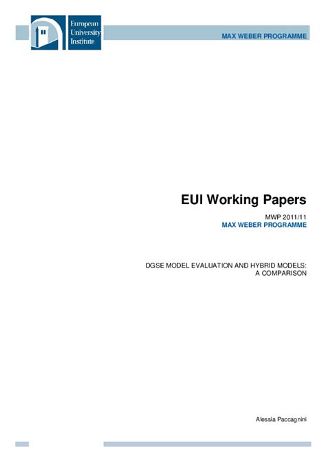 Pdf Dgse Model Evaluation And Hybrid Models A Comparison