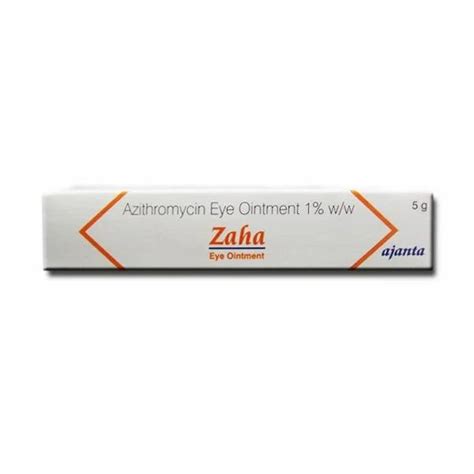Zaha Eye Ointment Azithromycin Eye Ointment At ₹ 163tube