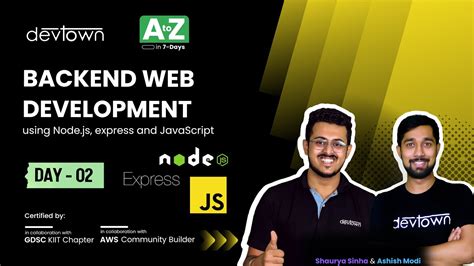 Live Day 02 Backend Web Development Using Nodejs Express And Javascript Complete In 7