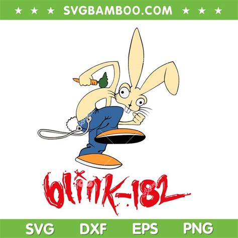 Blink 182 Bunny Logo Svg Png Blink 182 Band Svg Bunny Rock Band Dxf