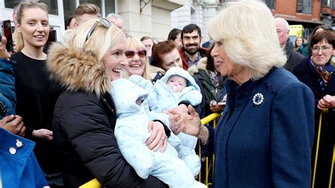 Prince Louis is 'quite a handful', Queen Camilla jokes | UK News | Sky News