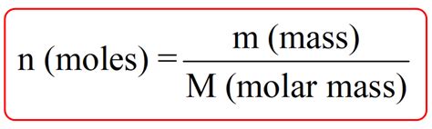 The Mole And Molar Mass Chemistry Steps