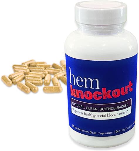Hem Knockout Internal Hemorrhoid Relief Supplement Fast