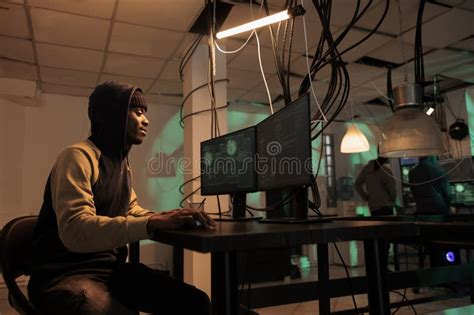 Cyberattack Hacker Stealing Government Database Information Data