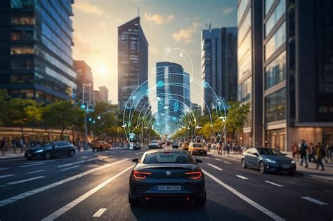 Premium Photo Smart City Mobility App With Realtime Data