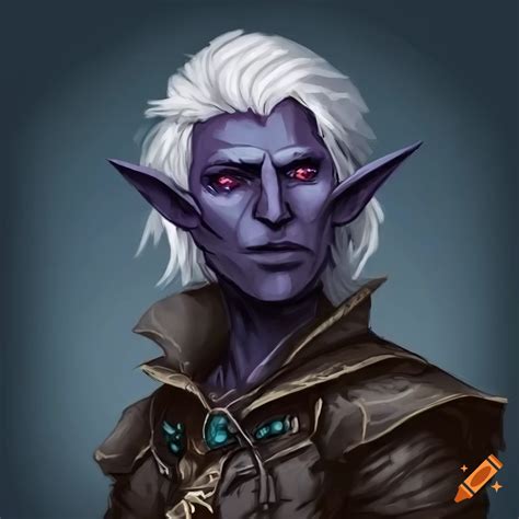 Art Of A Male Drow Thief From Dungeons And Dragons On Craiyon