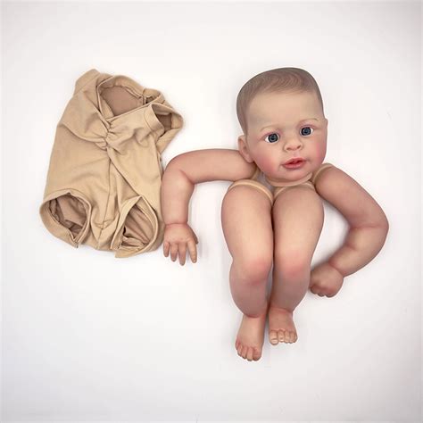 22inch Reborn Doll Kit Jaylan 3d Painted Skin Doll Kit Lifelike