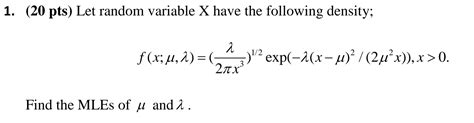solved 1 20pts let random variable x have the following