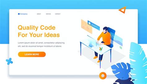 Premium Vector Man Working On The Computer Programmer Business Analysis Isometric