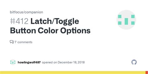 latch toggle button color options · issue 412 · bitfocus companion