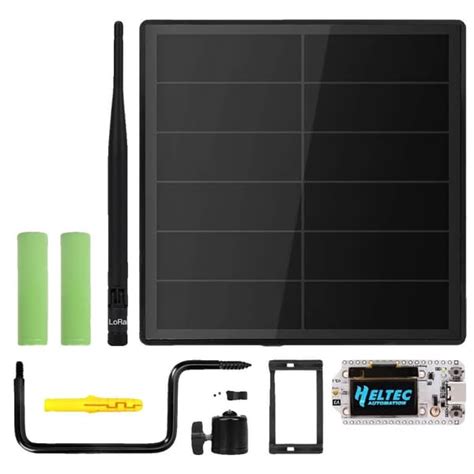 Solar Lora Node 6000mah Batteri Miljøvenlig Strømheltec Lora Og 2bat