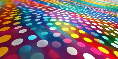 Colorful Polka Dot Waves Stock Illustration Illustration Of Hypnotic
