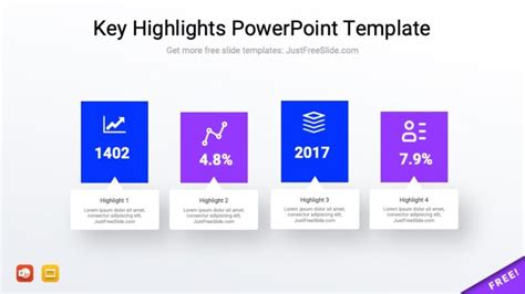 free key highlights slides templates 5 slides just free slide