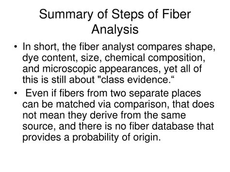 Ppt Forensics Of Fiber Analysis Powerpoint Presentation Free