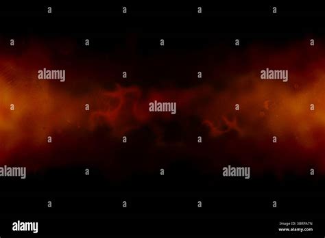 Glowing Red Orange Flame Like Band Is Streaming Across Dark Void