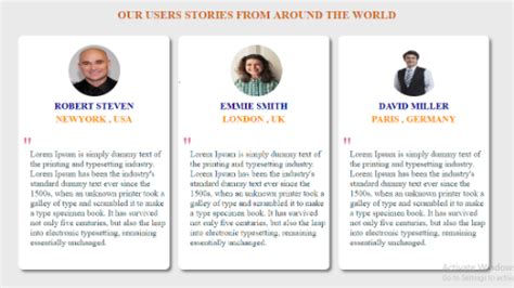 Bootstrap 4 Our Services Page Template Example