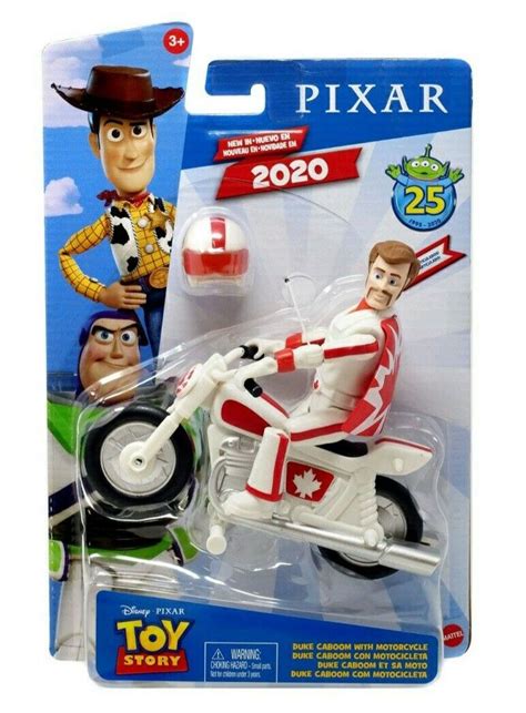 Disney Pixar Toy Story Duke Caboom With Motorcycle Figure Toy Story