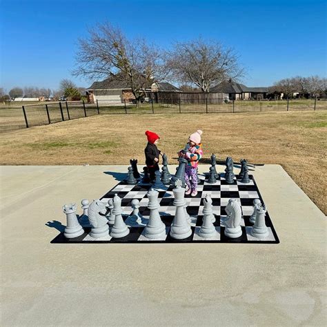 26 Stone Colored Giant Chess Set