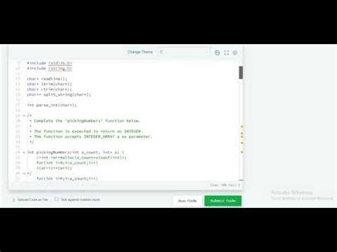 Picking Numbers Hackerrank Solution YouTube