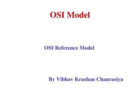 PPT OSI Model PowerPoint Presentation Free Download ID