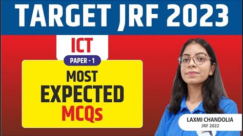 ict most expected mcqs target net jrf 2023 ii paper 1 by laxmi