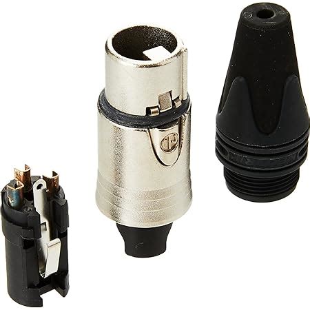 Neutrik NTR NC3FXX Wire Connectors XLR Black Silver Nickel Polyamide Polyoxymethylene