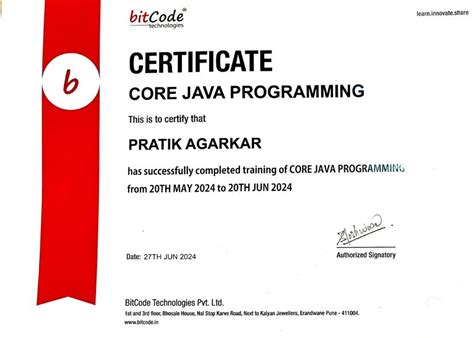 Java Pratik Agarkar