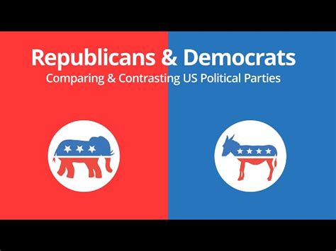 Democrats Vs Republicans Differences Chart