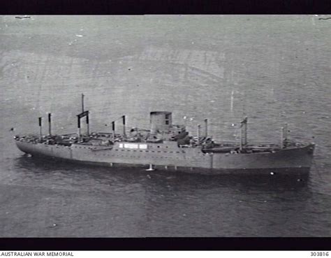 An Aerial Starboard View Of The 10 500 Ton American Transport Ship Ss