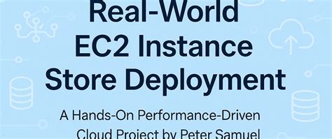 Deploying And Testing Ec2 Instance Store A High Performance Ephemeral