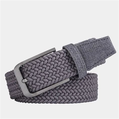 Mens Braided Golf Belt In Dark Gray Avalon Luxury Golf Belts