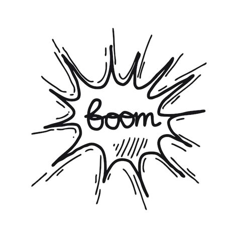 Premium Vector | Vector comic speech bubble with boom text