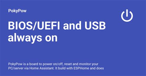 BIOS UEFI And USB Always On PokyPow