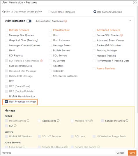Best Practices Analyzer