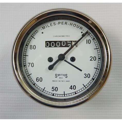 Smiths Instruments Smiths Type Speedometer 0 80 Mph Black Body 2 1 Ratio Uk Speedometer Fitting