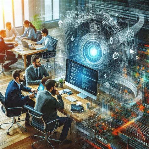 Software Developer In The Darkroom Premium Ai Generated Image