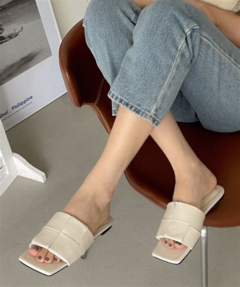 슈징 가볍게 신기좋은 데일리 플랫슬리퍼샌들1cm
