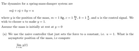 solved ode problem please help me answer the questions