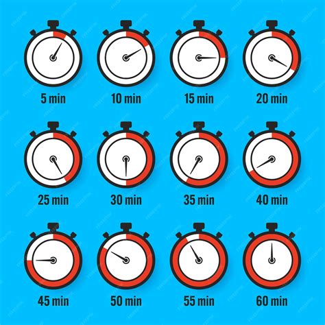 Premium Vector Stopwatch Icons Colorful Simple Chronometer Time Counter With Dial Countdown