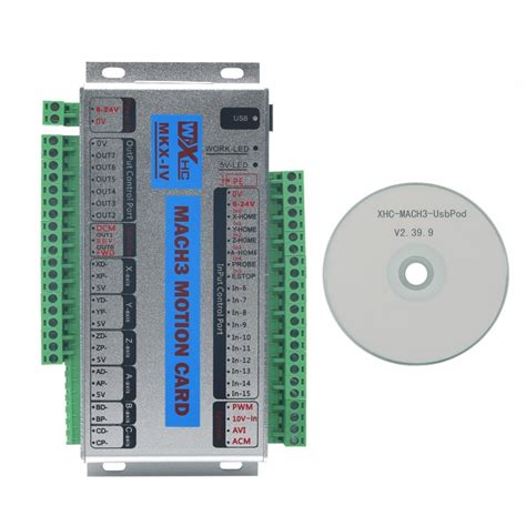 4 Axis Usb Mach3 2000khz Xhc Motion Control Card Breakout Board Cnc Router Free Shipping