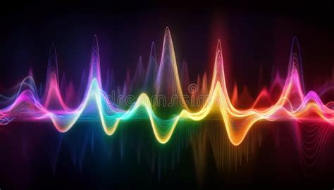 Colorful Energy Pulse Dynamic Lightwave Pattern Neon Heartbeat Or