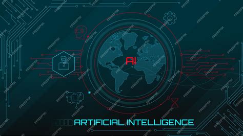Premium Vector The Concept Of Artificial Intelligence And Global Network Access To Information