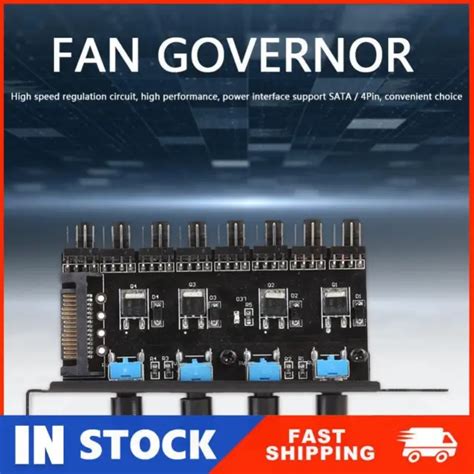 CPU PC CASE Channels Cooling Fan HUB Chassis Knob Radiator Speed Controller EUR